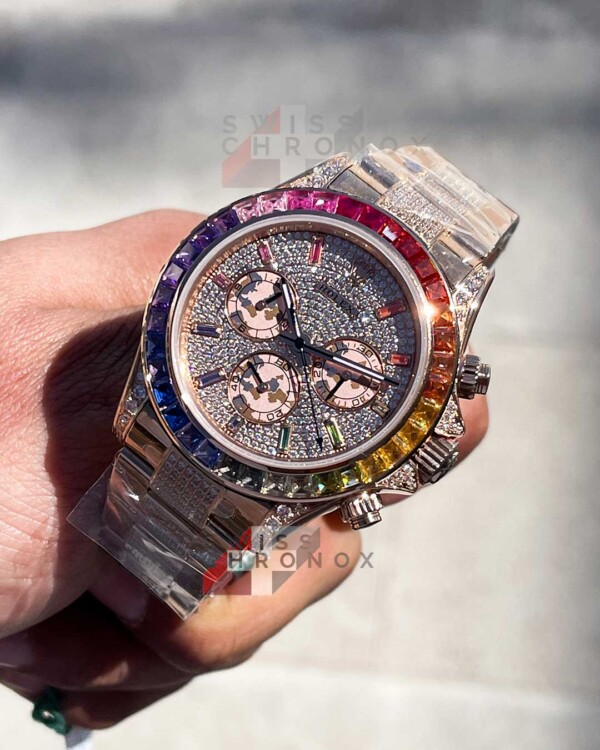 Rolex Daytona Rainbow Diamond 116595RBOW Clone
