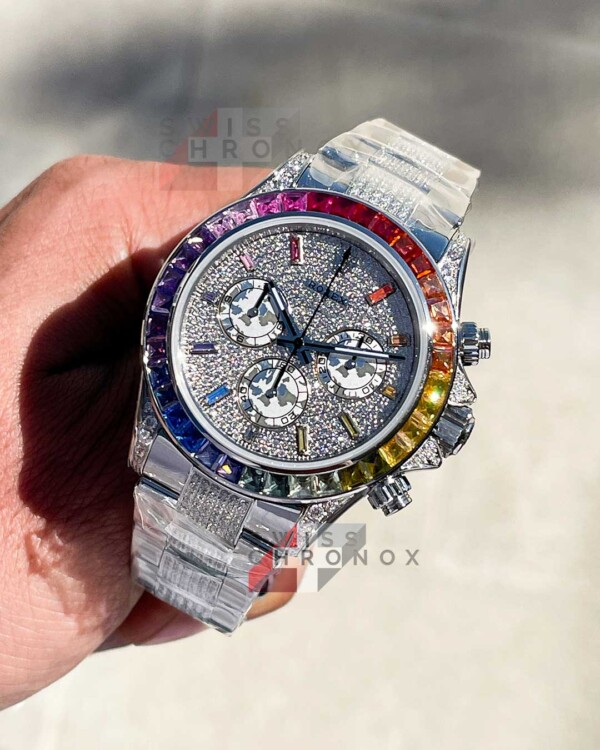 Rolex Daytona Rainbow Full Pave Diamond